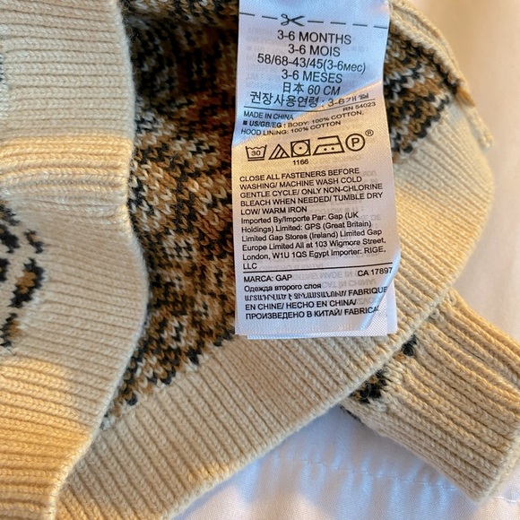 GAP | Shirts & Tops | Baby Gap Girl Leopard Print Hooded Sweater ...